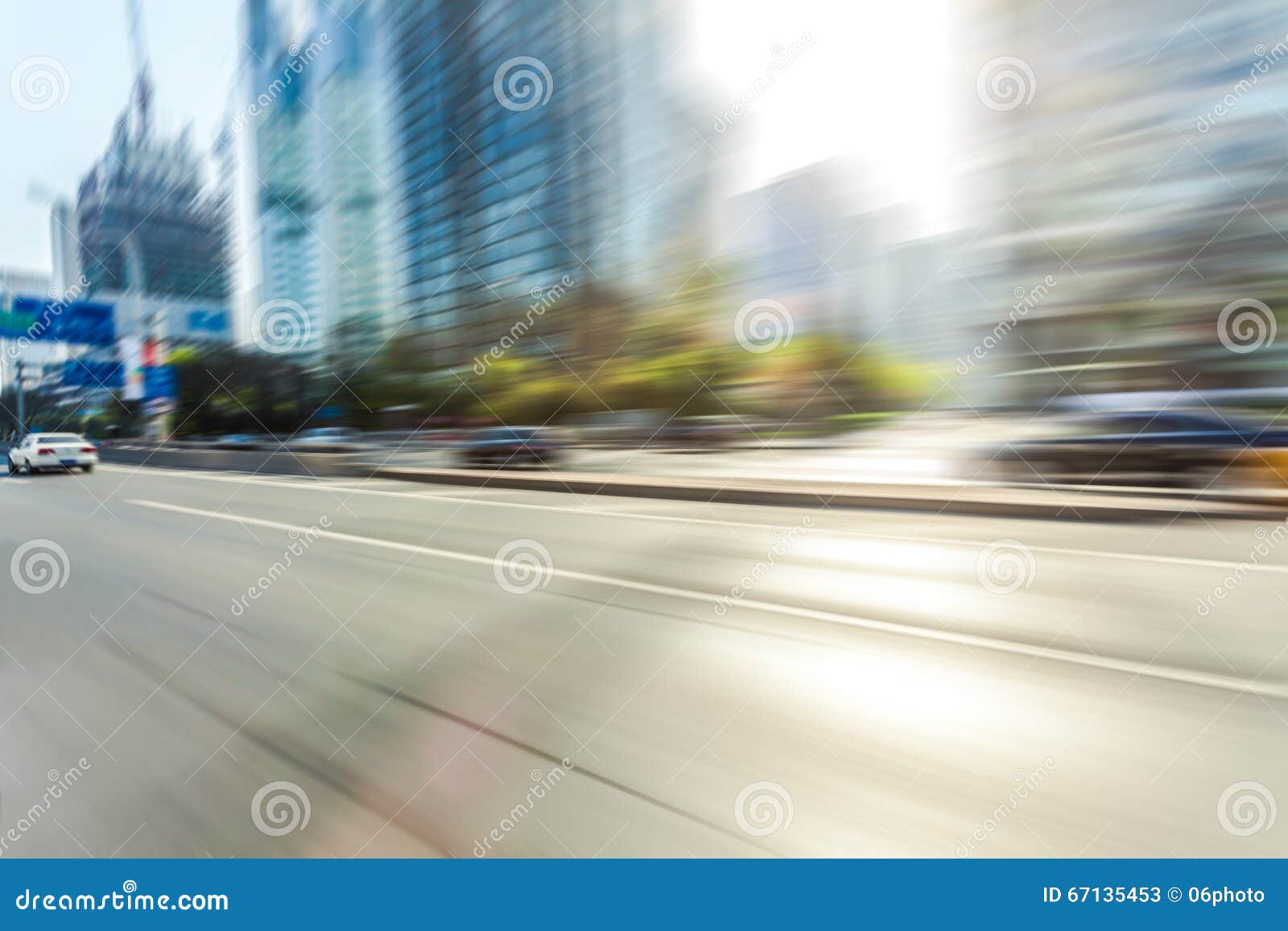 Car Driving on Road, Motion Blur Stock Image - Image of landscape ...