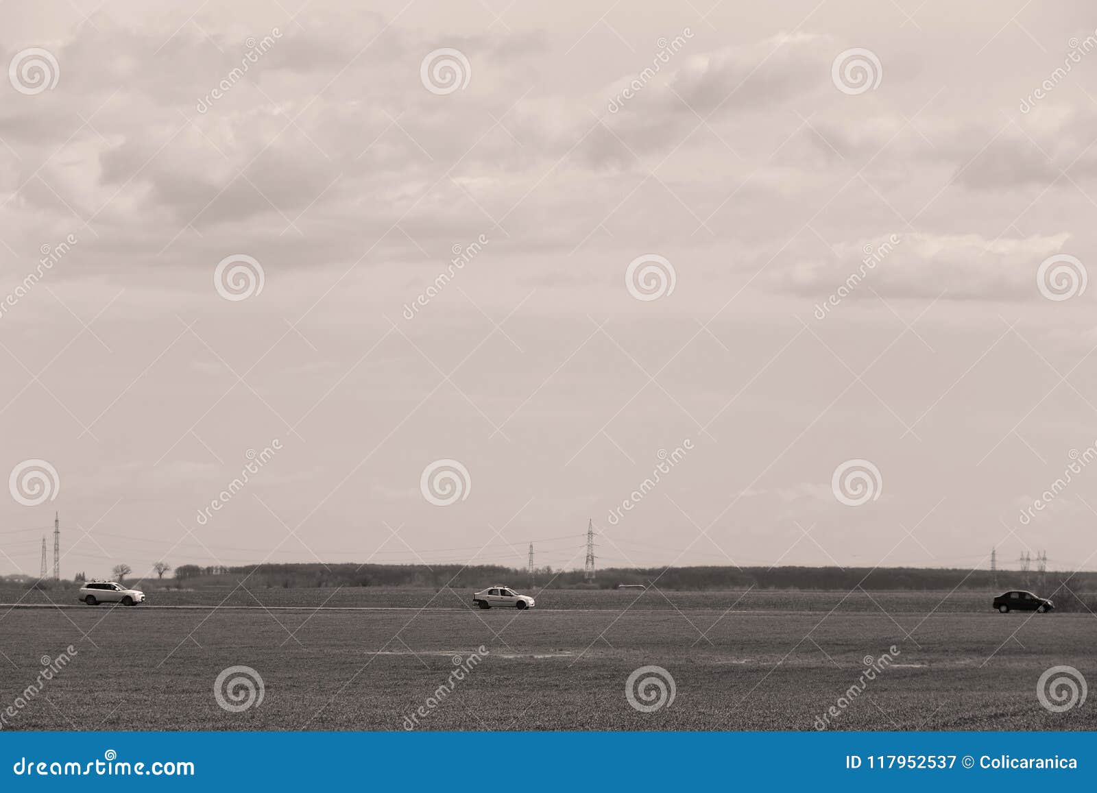 Car driving in the wild stock image. Image of field - 117952537
