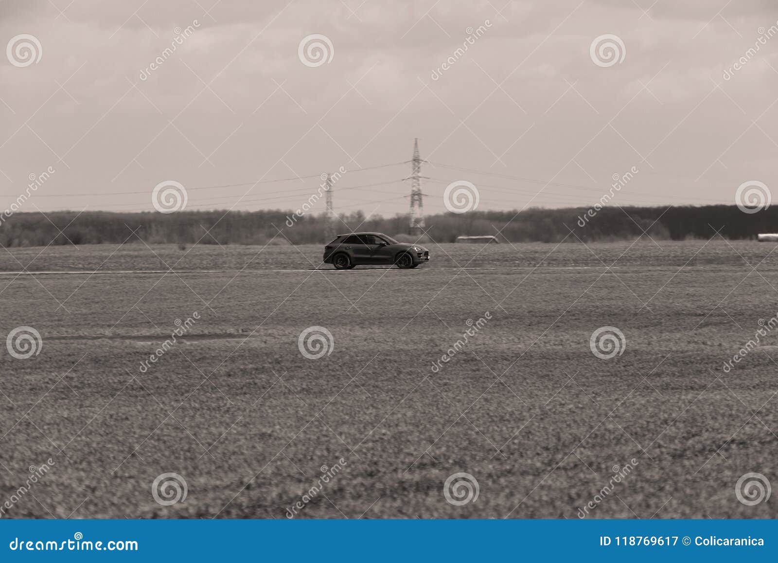 Car driving in the wild stock image. Image of agriculture - 118769617