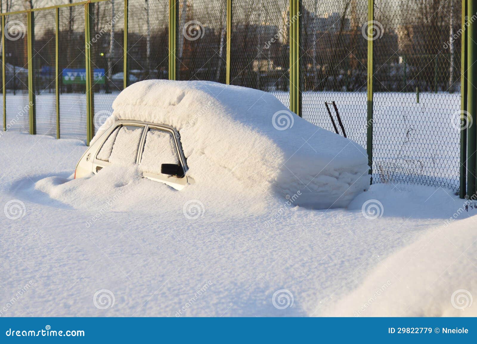 Car drowned in snow stock image. Image of traffic, problem - 29822779