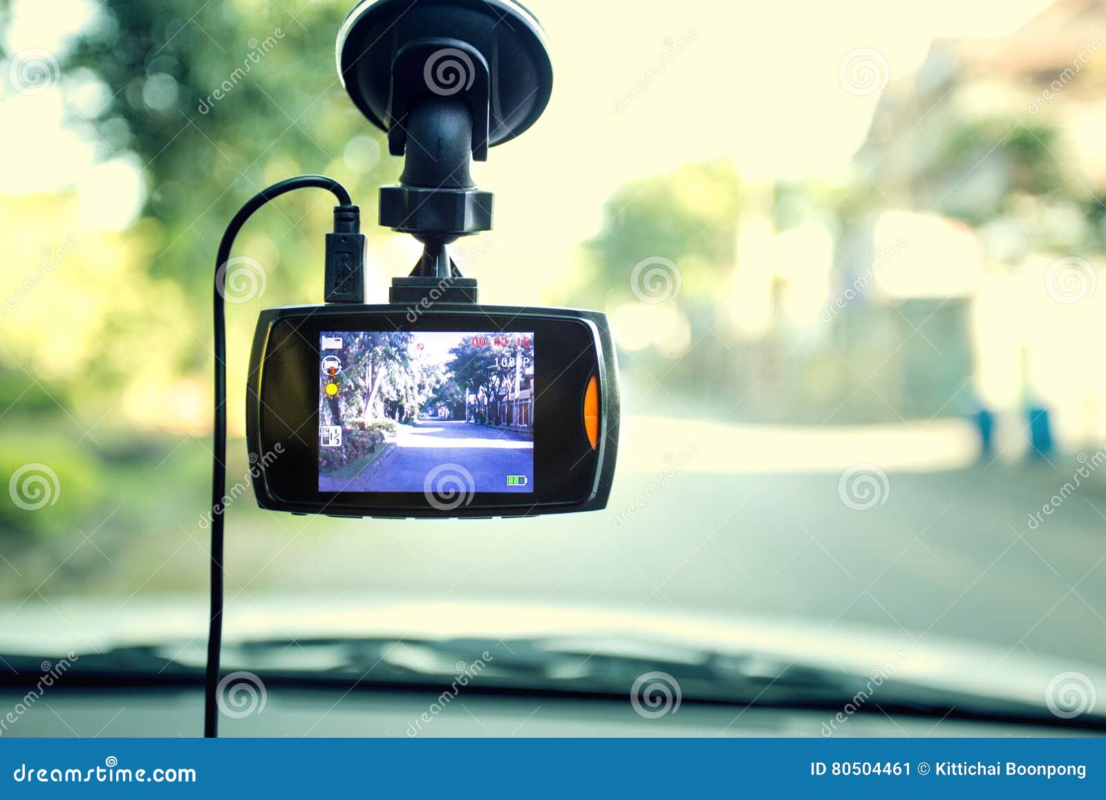Car DVR Front Camera Car Recorder Stock Image - Image of surveillance ...