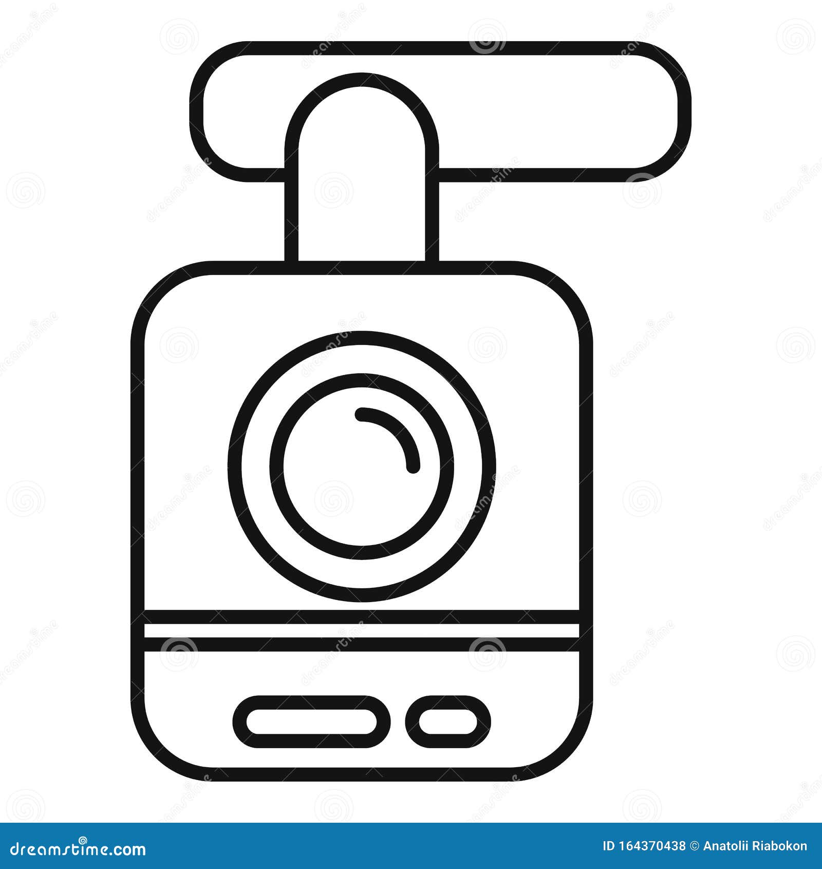 Car Dvr Recorder Icon, Outline Style Stock Vector - Illustration of ...