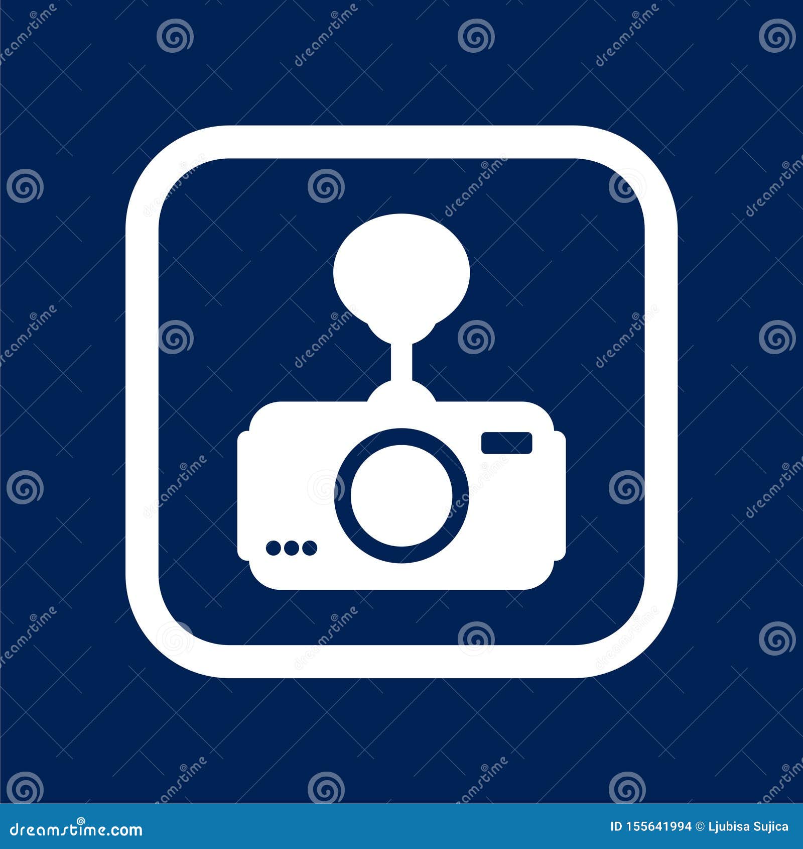 Car dvr simple icon stock vector. Illustration of design - 155641994