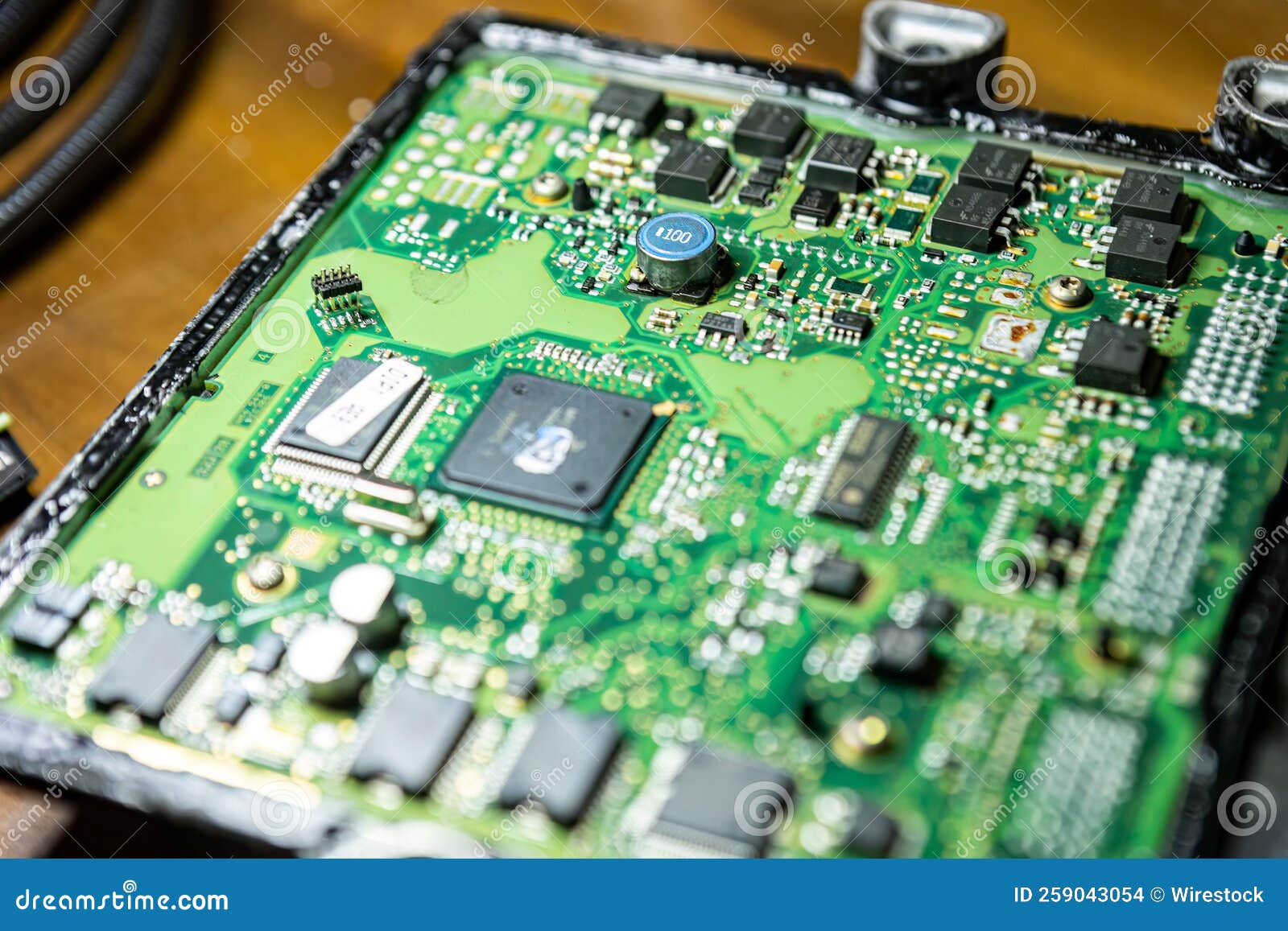 Car Ecu Detail . editorial stock image. Image of object - 259043054