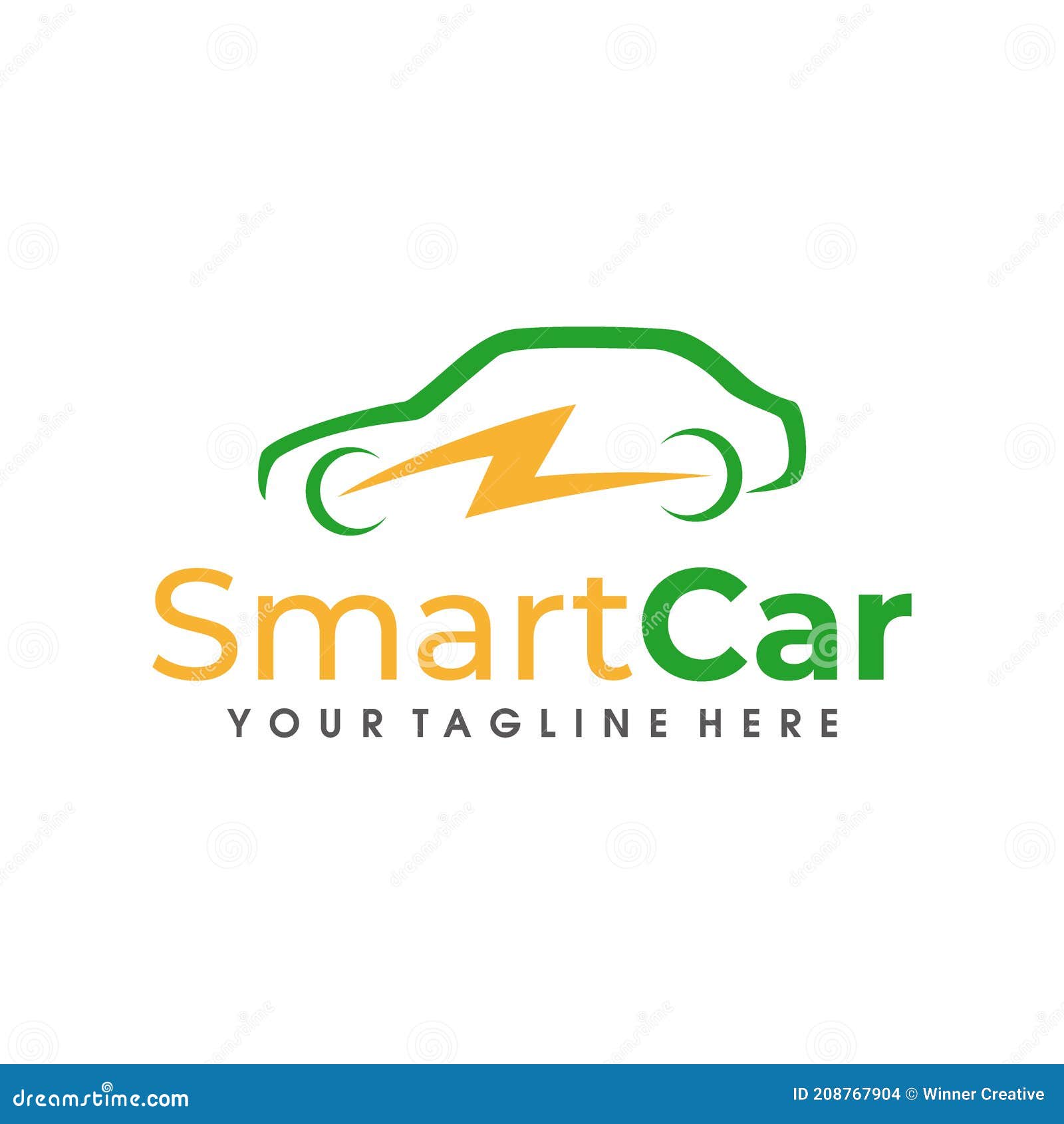 Car Electric Logo Design Vector Stock Vector - Illustration of line ...
