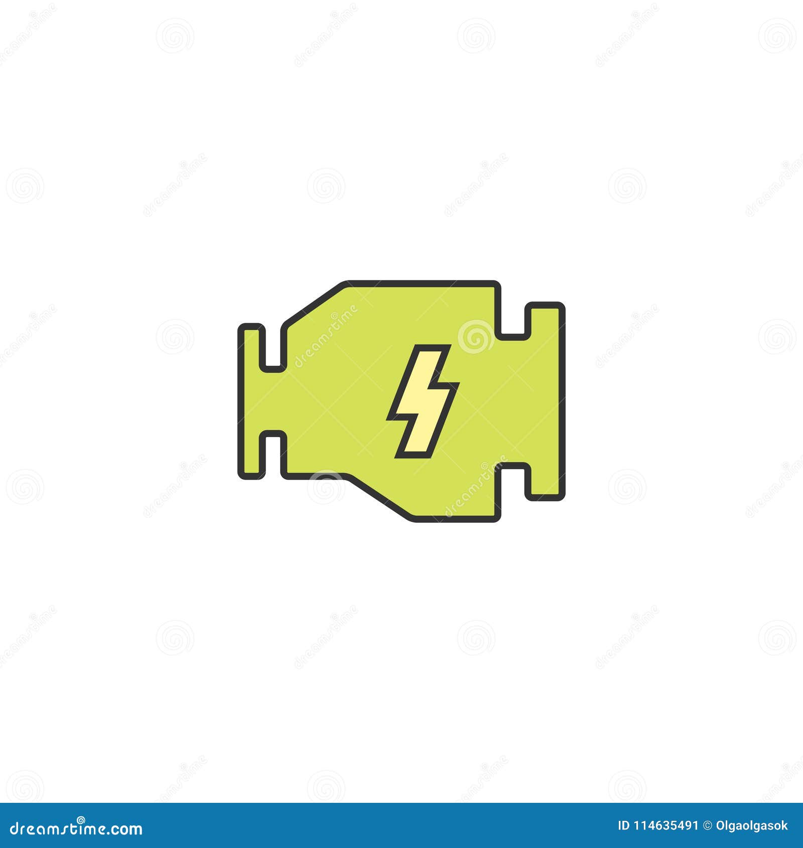 Car Electric Motor, Drive Icon Outline, Linear, Editable Stroke Vector ...