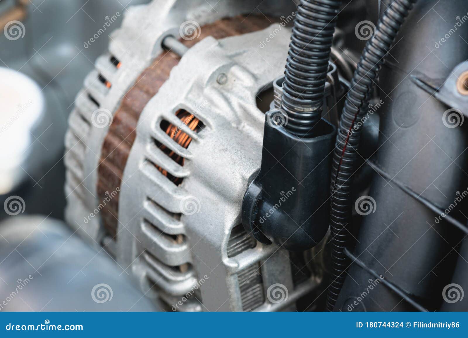 Car generator stock photo. Image of plug, repair, transport - 180744324