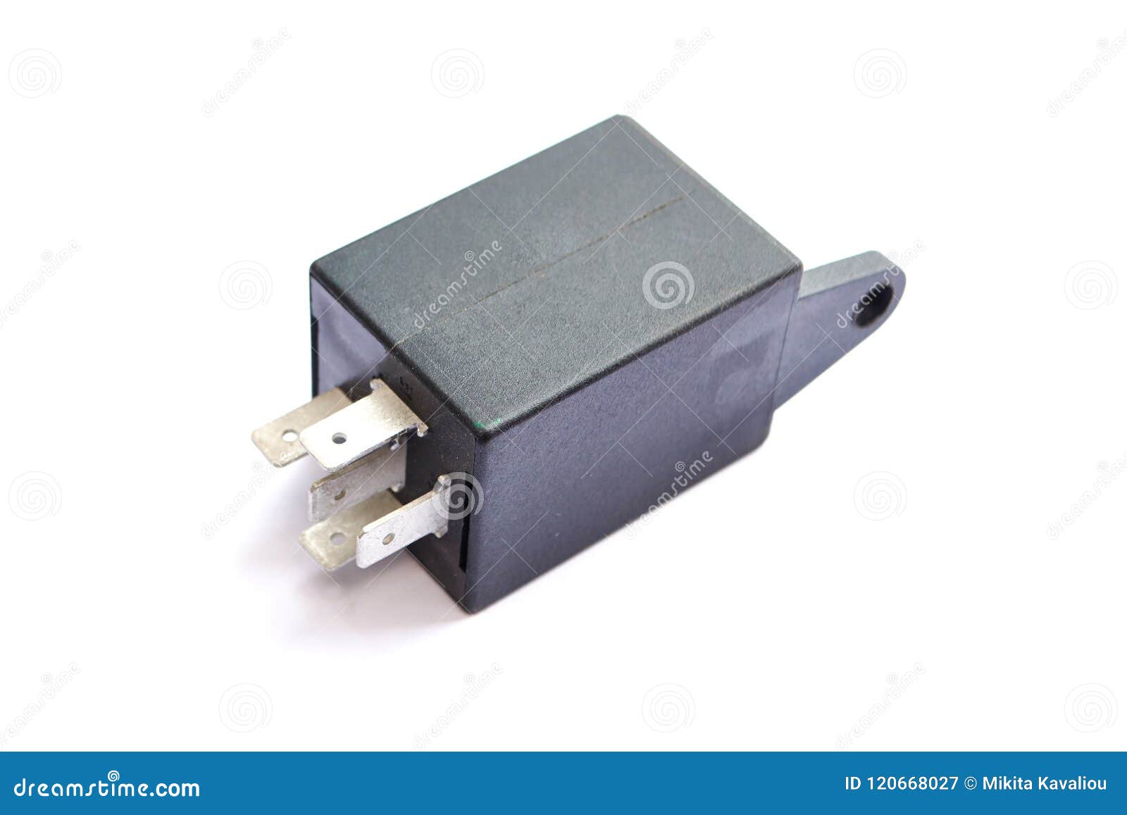 Car Electromagnetic Relay Switch Isolated Stock Image - Image of ...