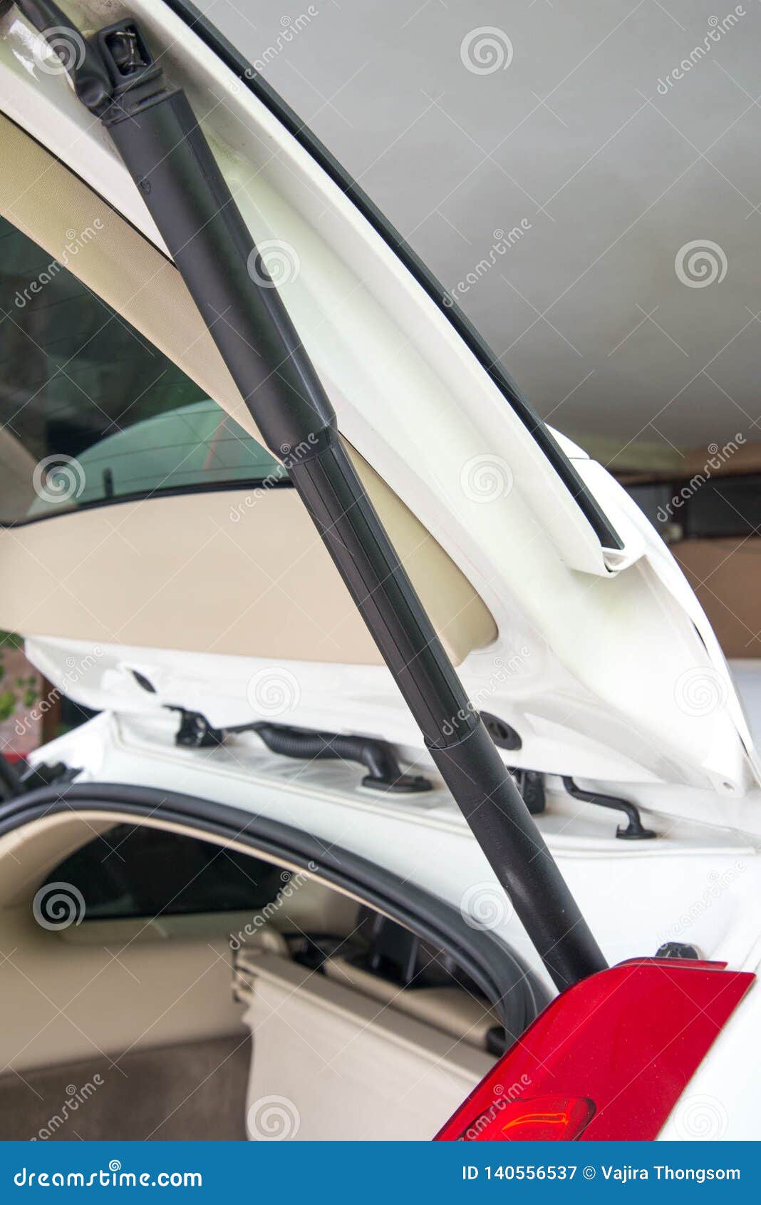 Car Electronic Tailgate Trunk Strut Function Stock Image - Image of ...