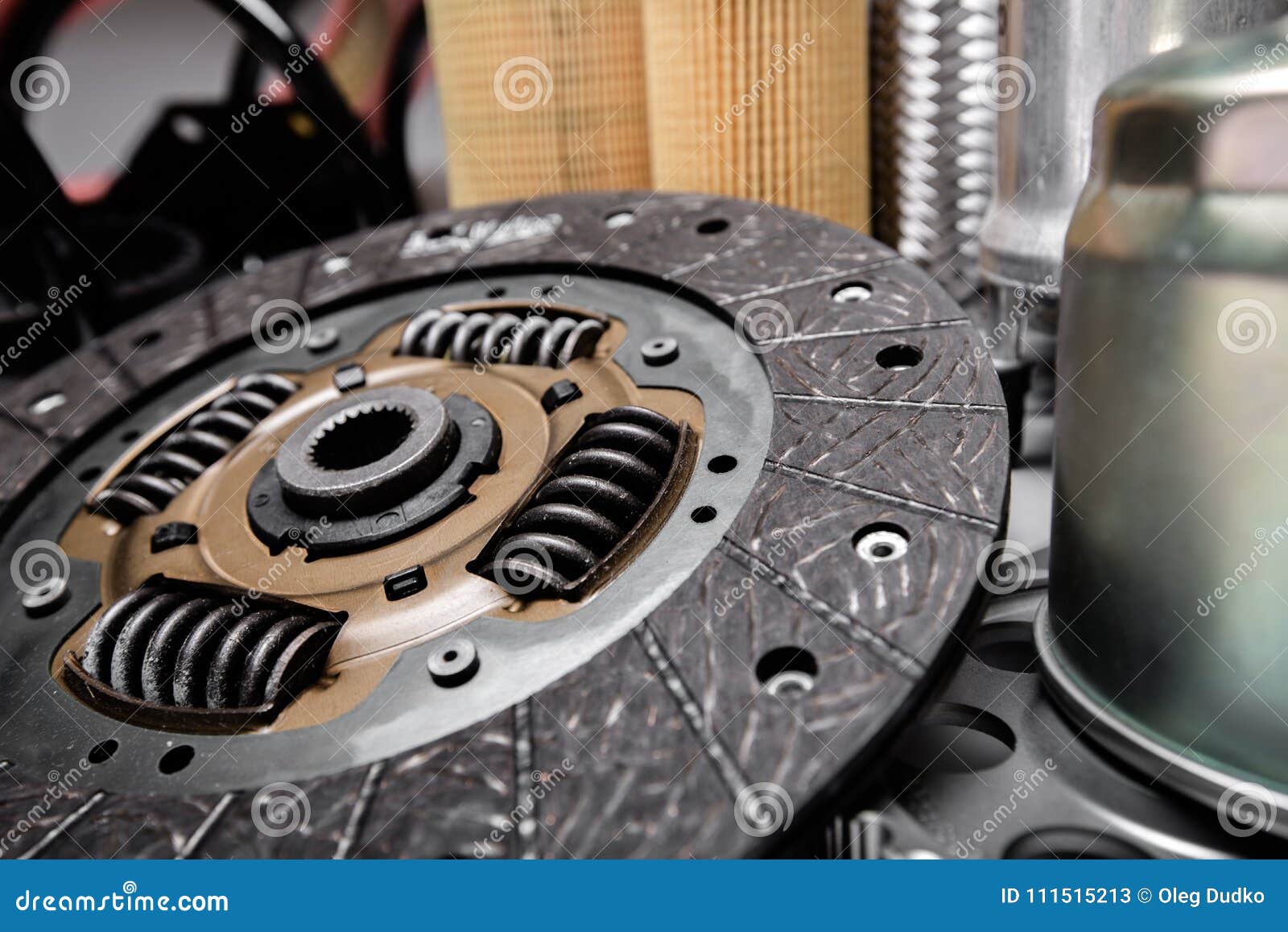 Car Accessories Elements, Gears on Background Stock Image - Image of ...