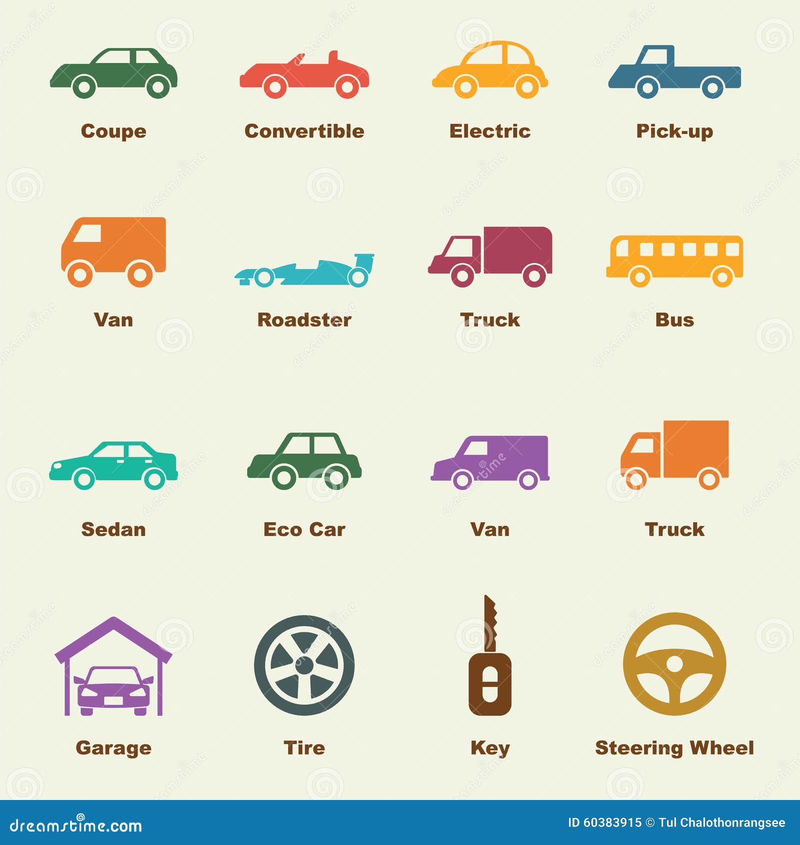 Car elements stock vector. Illustration of collection - 60383915