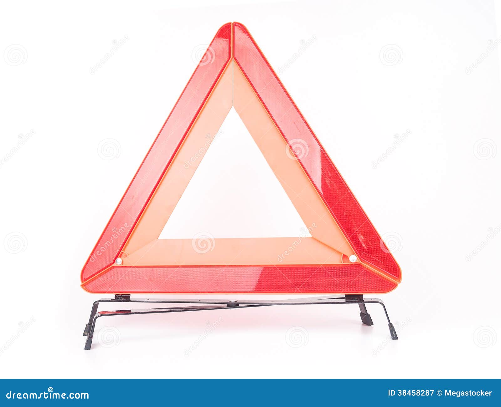 Car Emergency Sign Isolated on White Stock Image - Image of jack ...