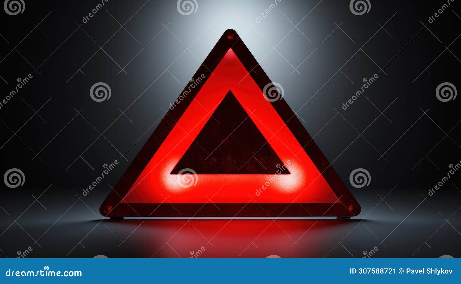 Car Emergency Sign Triangular Studio Photo Stock Image - Image of ...