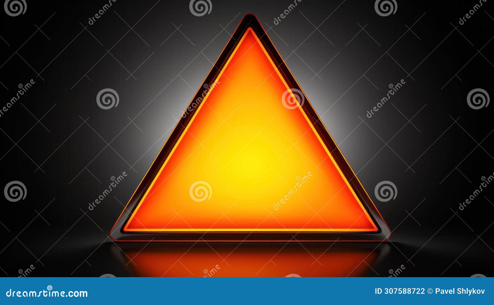 Car Emergency Sign Triangular Studio Photo Stock Photo - Image of ...