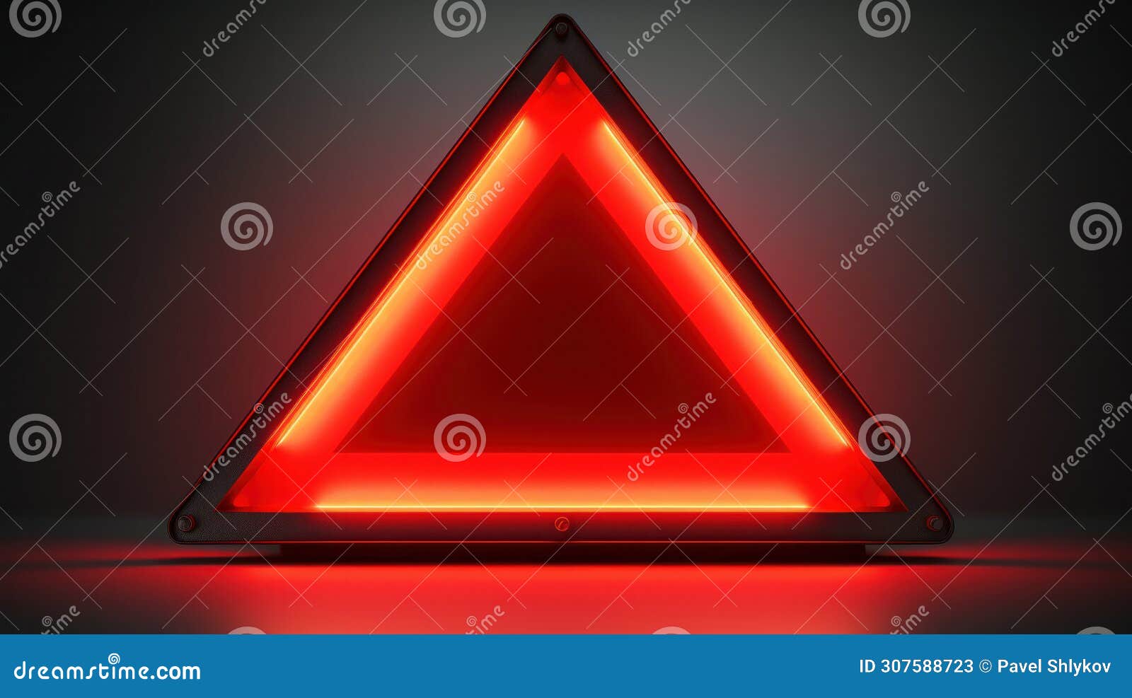 Car Emergency Sign Triangular Studio Photo Stock Image - Image of path ...