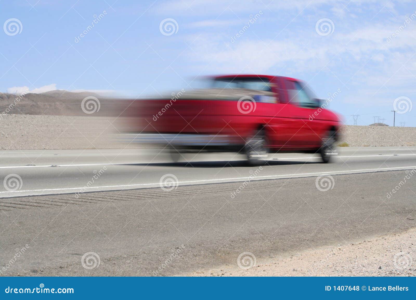 Car on empty road stock photo. Image of blur, mation, vehicle - 1407648