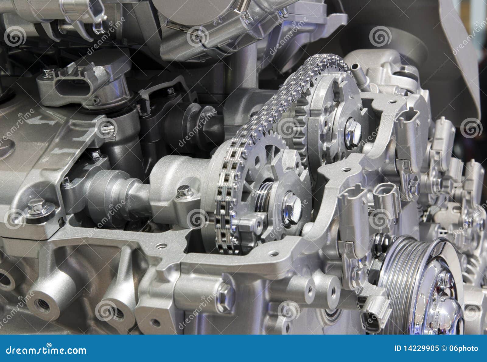 Car engine stock image. Image of automobile, modern, metal - 14229905