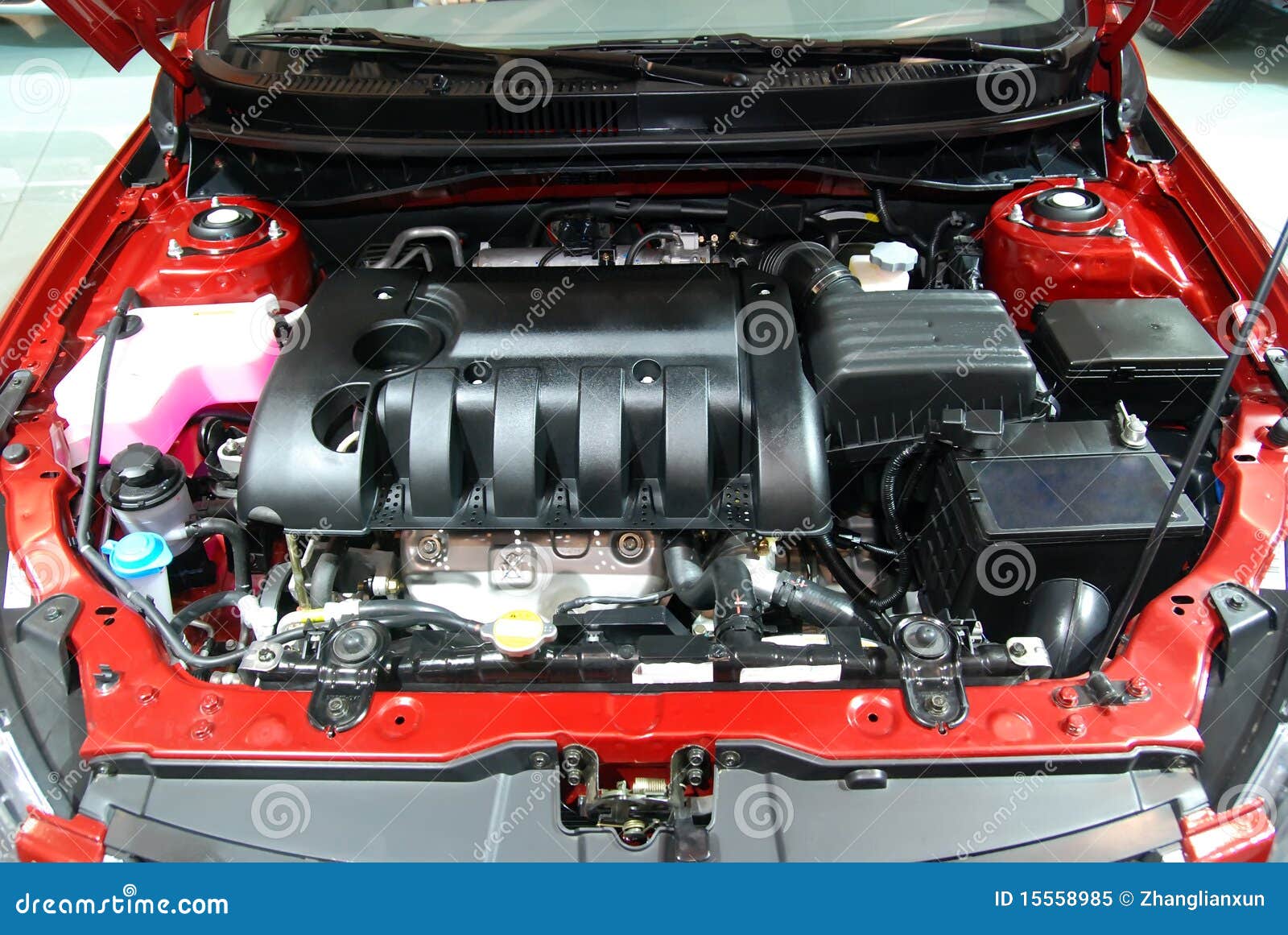Car Engine stock image. Image of engineering, radiator - 15558985
