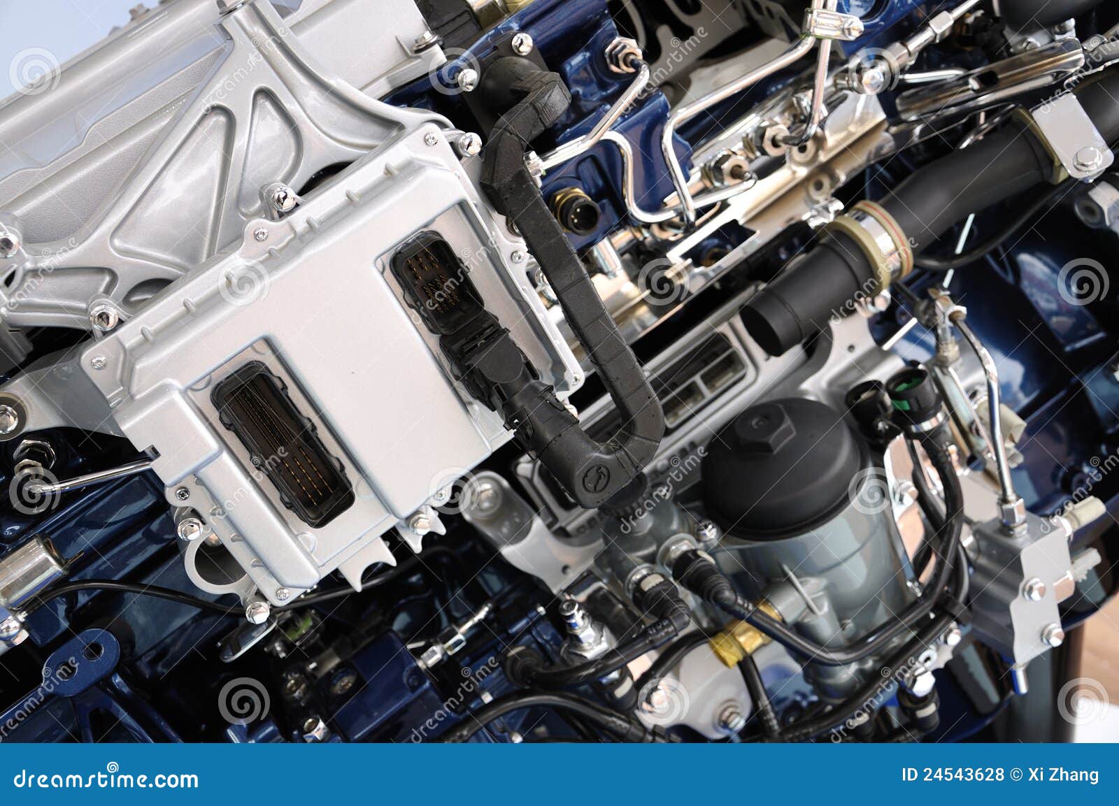 Car Engine stock photo. Image of automobile, power, futuristic - 24543628