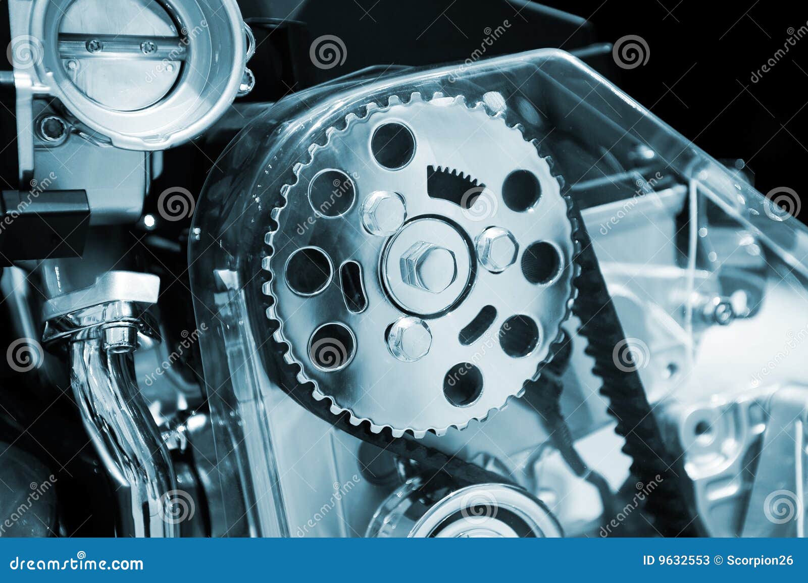 Car Engine stock image. Image of automobile, futuristic - 9632553