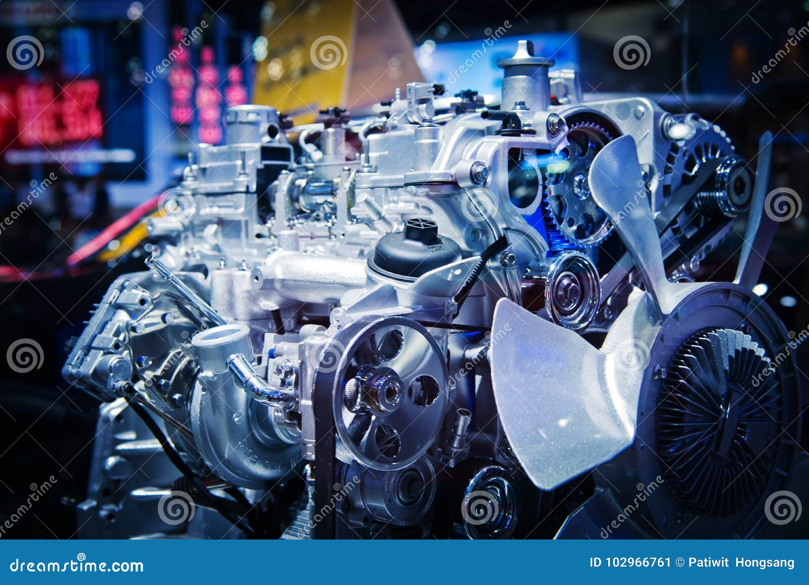 The car engine stock image. Image of engine, machine - 102966761