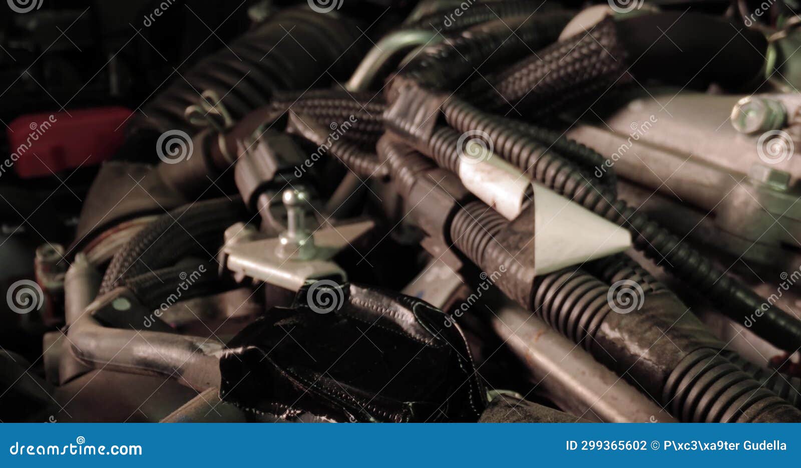 Car Engine Bay Probe Lens Slider Motion Stock Footage - Video of ...