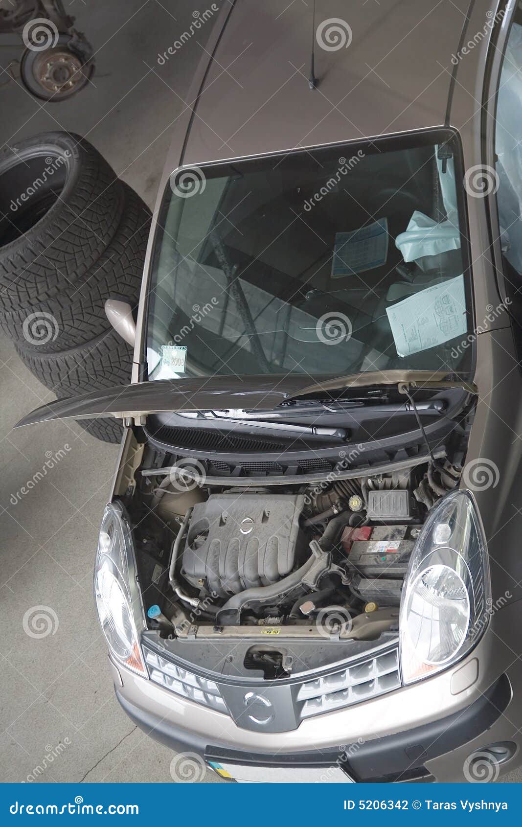 Car engine bay service stock photo. Image of repair, industry - 5206342