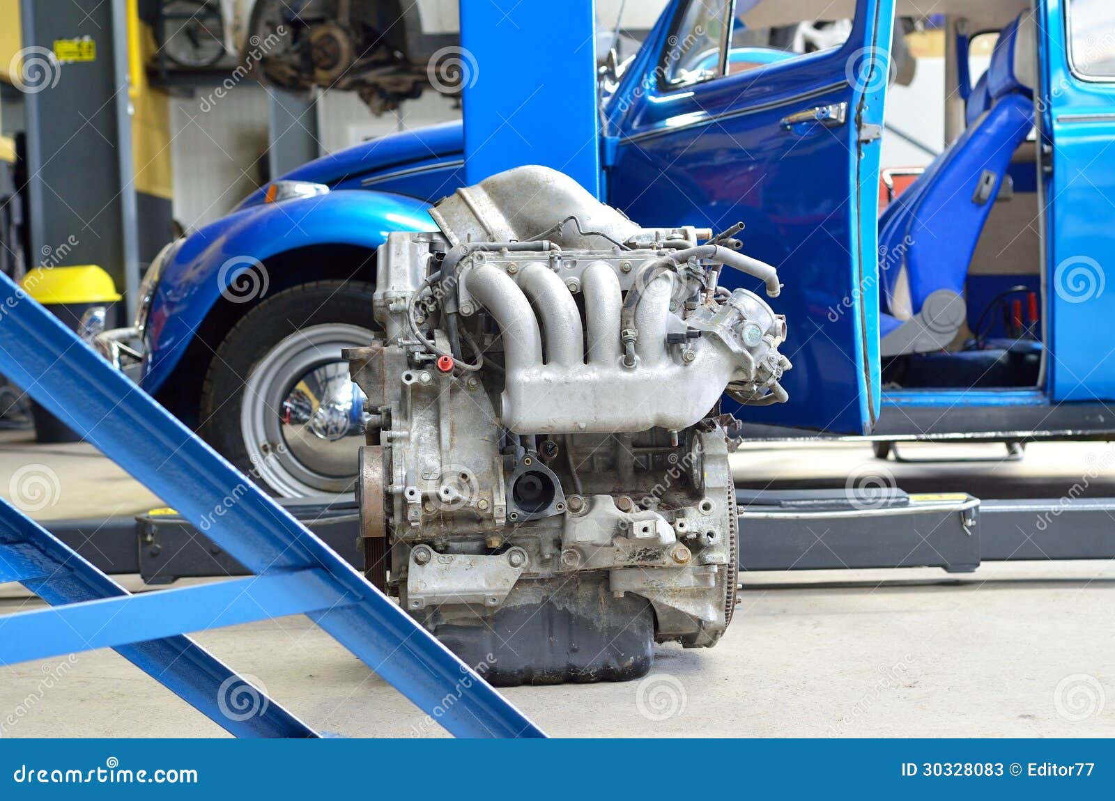 Old car engine stock image. Image of service, technology - 30328083