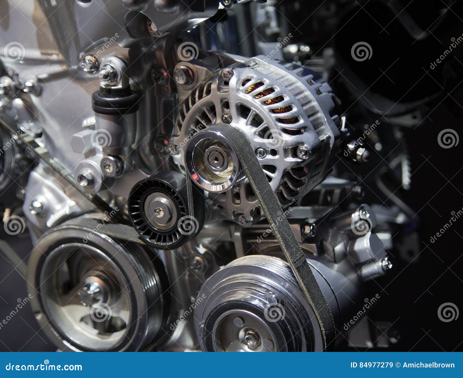 Car Engine Close Up stock image. Image of electric, auto - 84977279