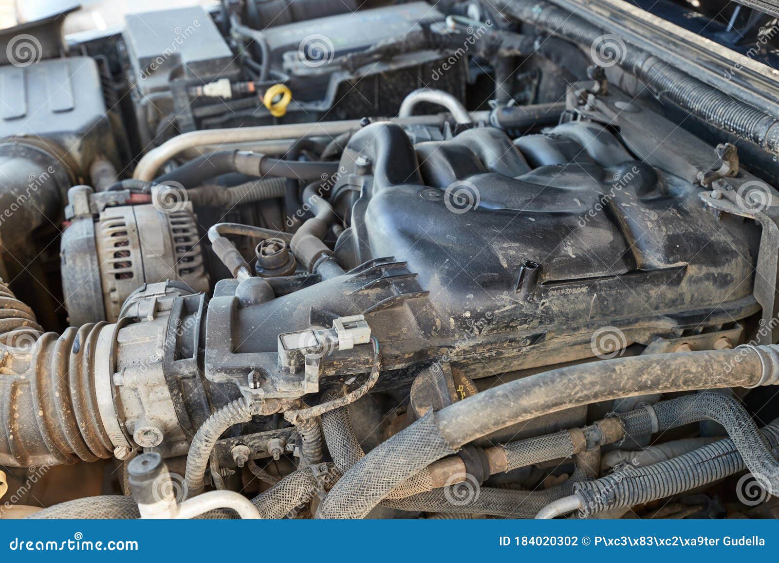 Car Engine Detail stock photo. Image of energy, dirty - 184020302