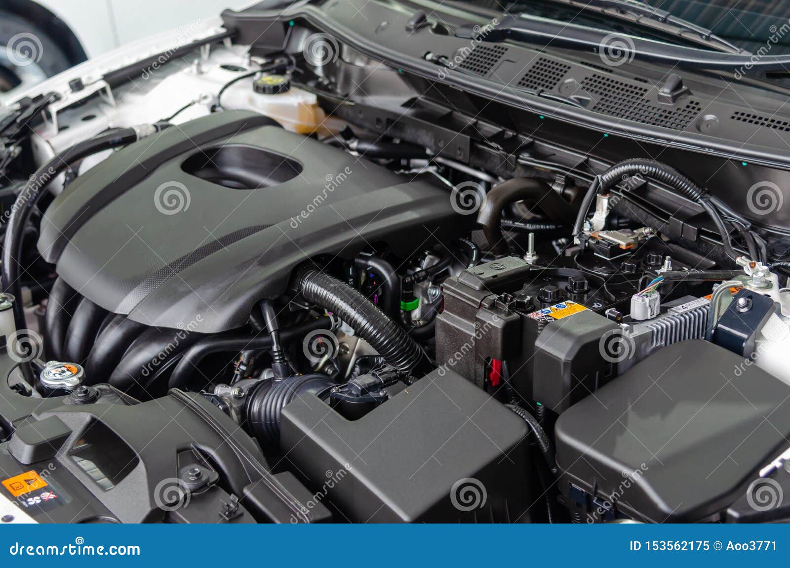 Car engine detail stock image. Image of metal, background - 153562175