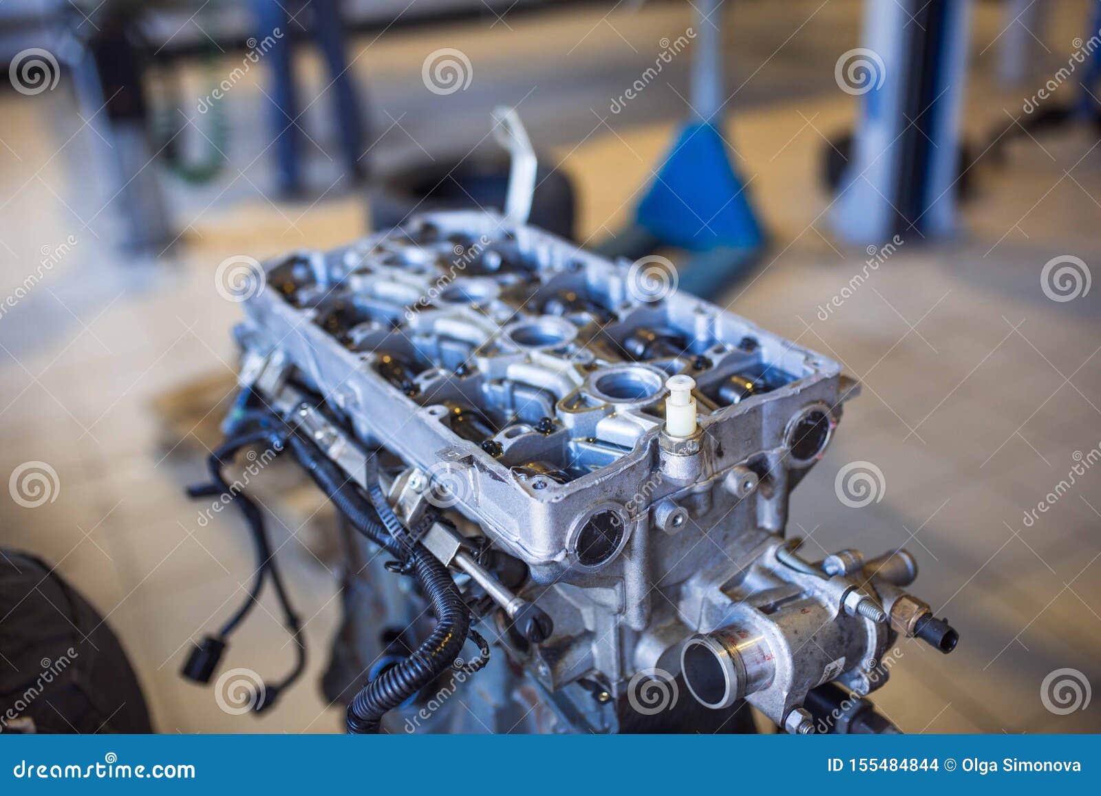 Car Engine Disassembled Separately from the Machine. Stock Photo ...