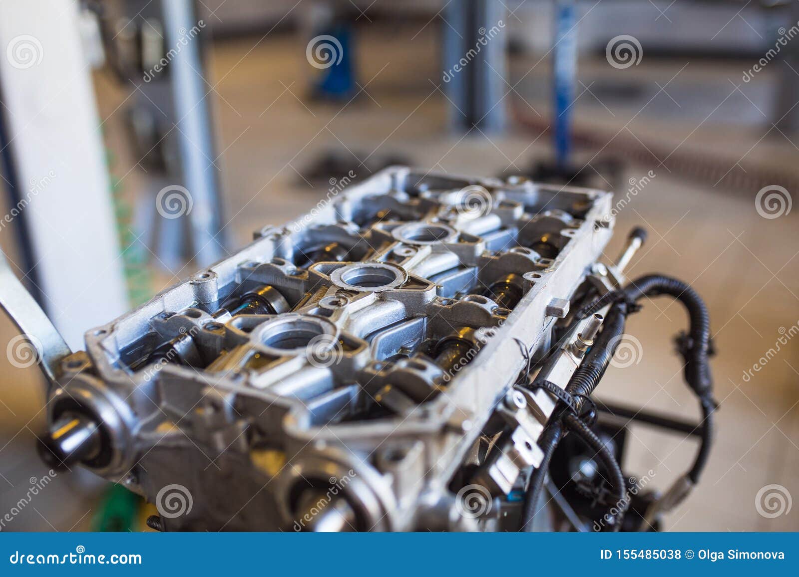 Car Engine Disassembled Separately from the Machine. Stock Photo ...