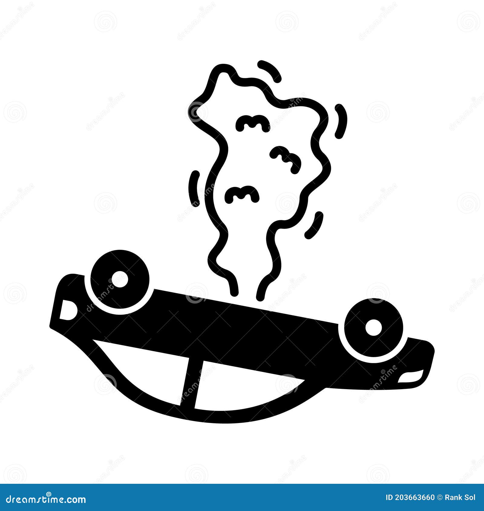 Car Engine Fire Isolated Vector Icon that Can Be Easily Modified or ...