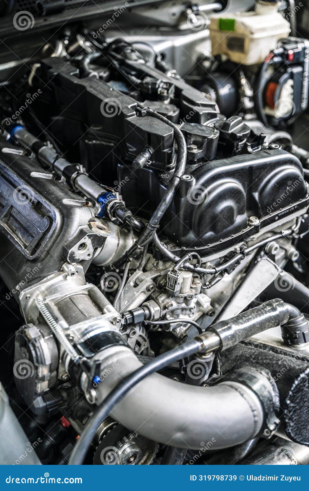 Car Engine. Gasoline Engine and Car Engine Structure during Technical ...