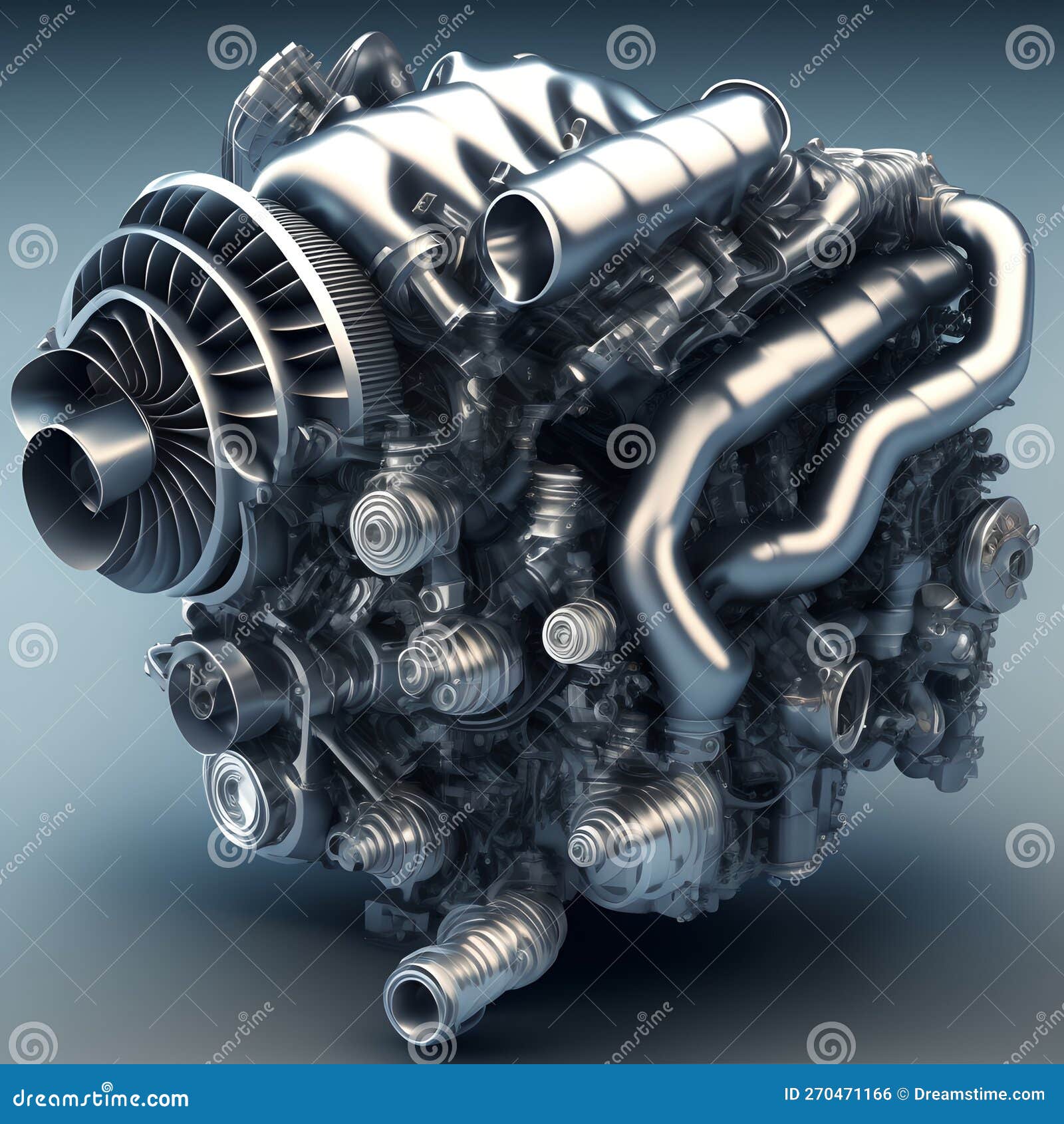 Car Engine Gearbox, Generative AI Illustration Stock Illustration ...
