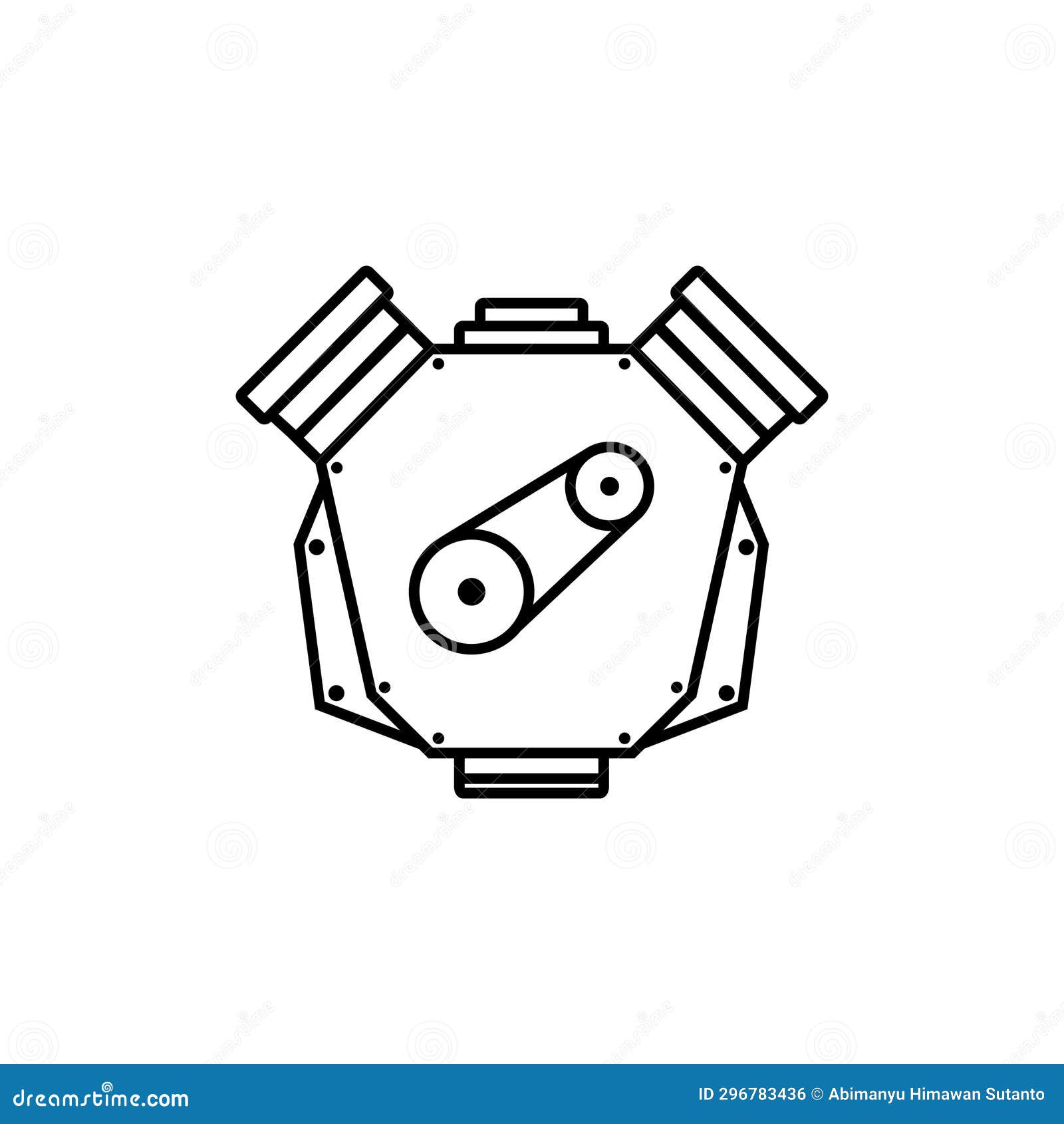 Car engine icon vector stock vector. Illustration of technology - 296783436