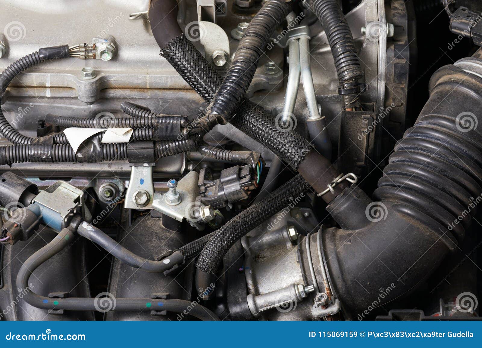 Car Engine Detail stock image. Image of factory, fuel - 115069159
