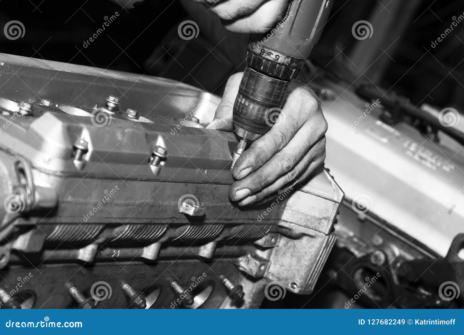 Car Engine Intake Side Receiver Stock Image - Image of combustion ...