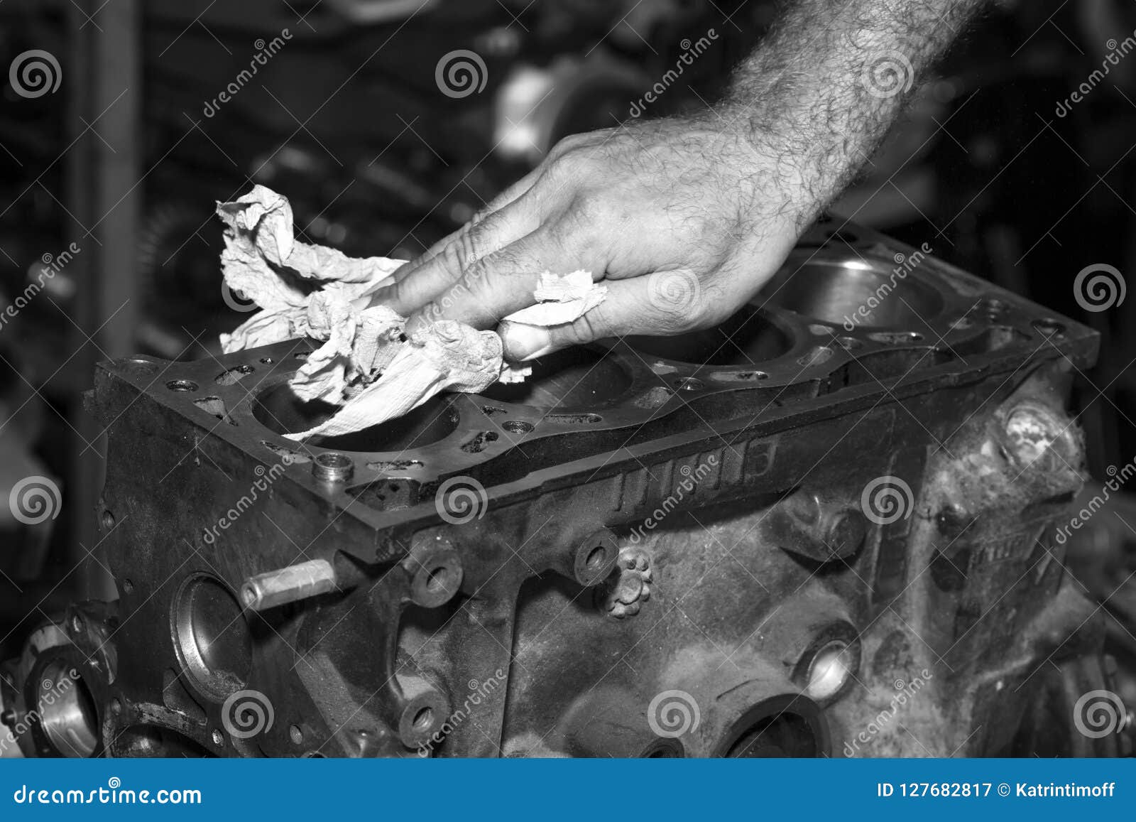 Car Engine Intake Side Receiver Stock Image - Image of mechanical ...