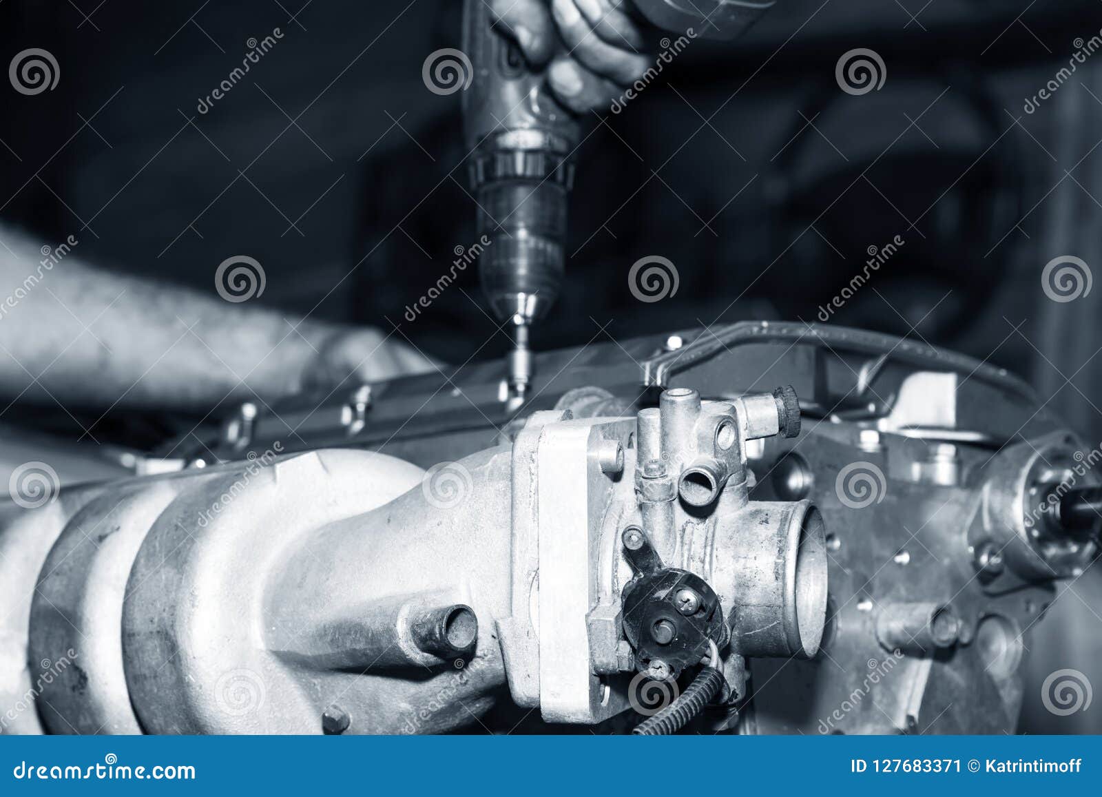 Car Engine Intake Side Receiver Royalty-Free Stock Photo ...