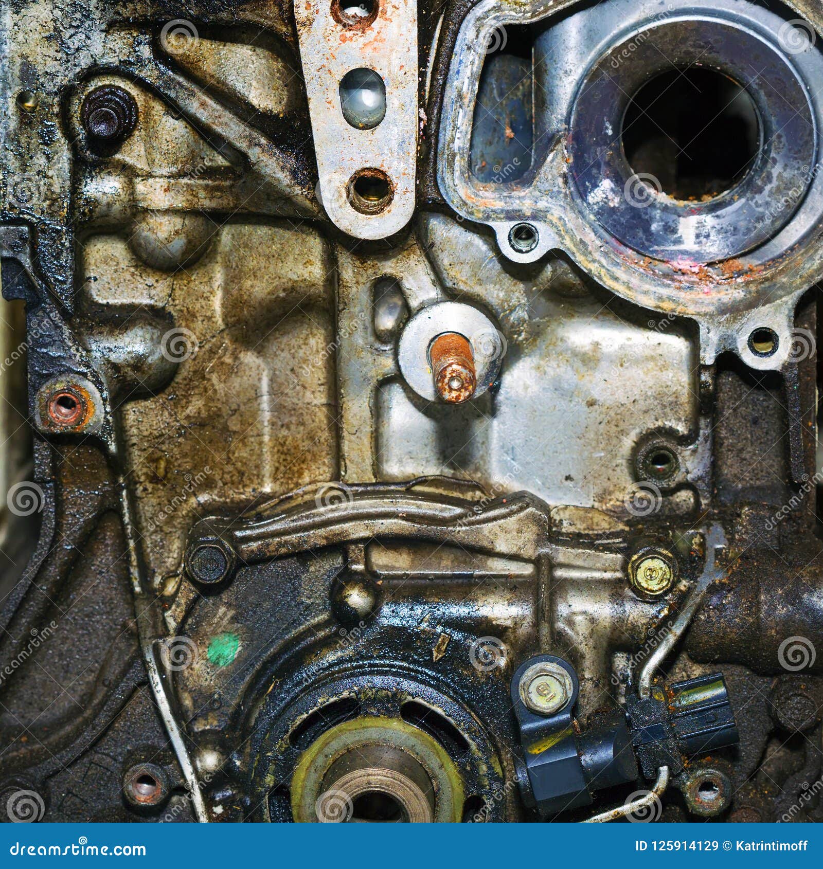 Car Engine Intake Side Receiver Stock Image - Image of repair, intake ...