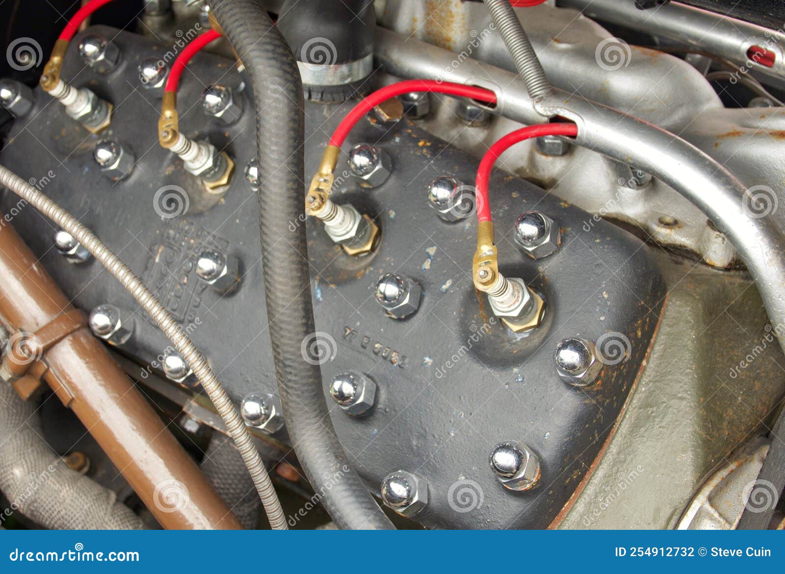 Car Engine stock photo. Image of interior, classic, engine - 254912732