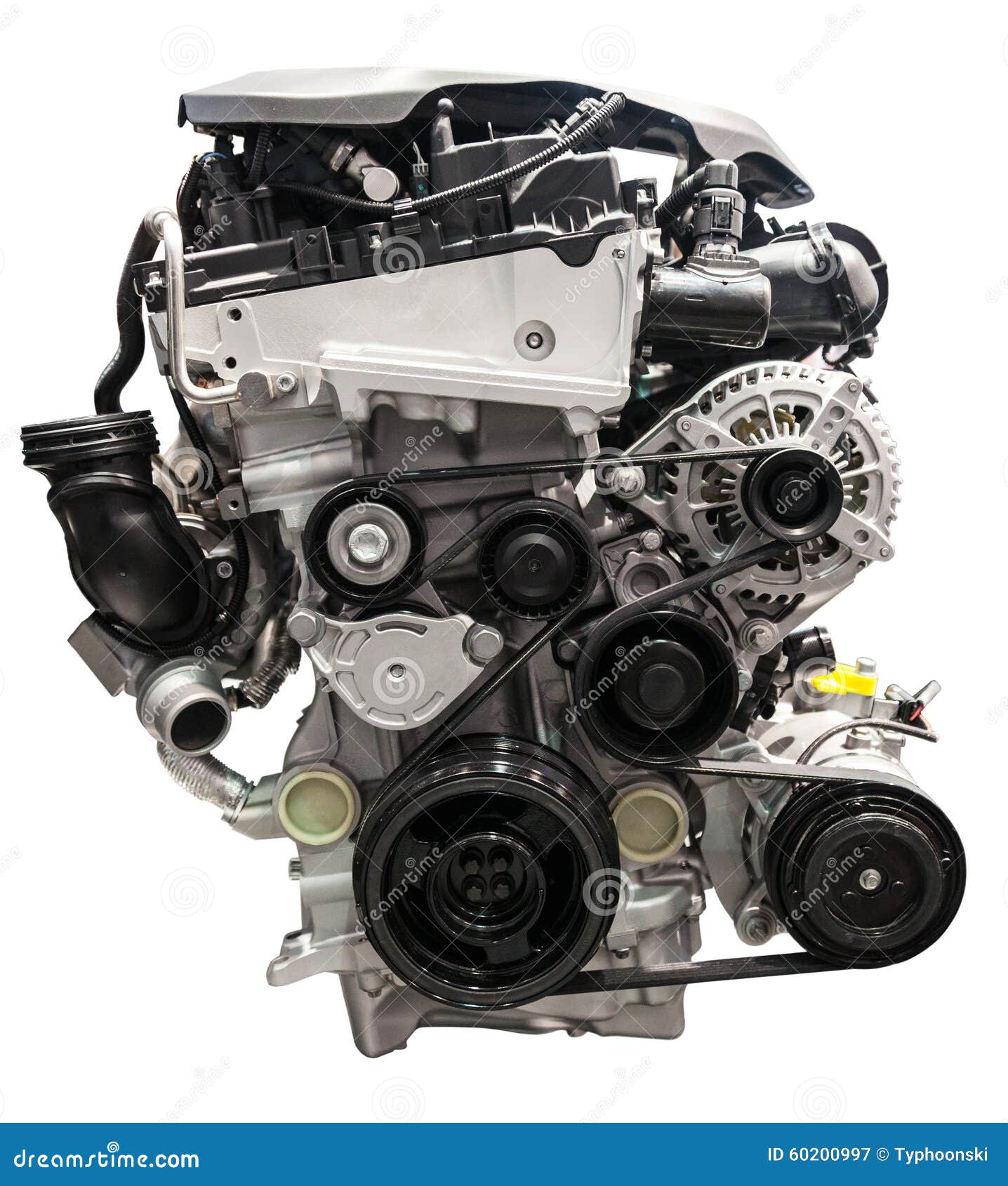 Car Engine Isolated on White Stock Image - Image of auto, modern: 60200997