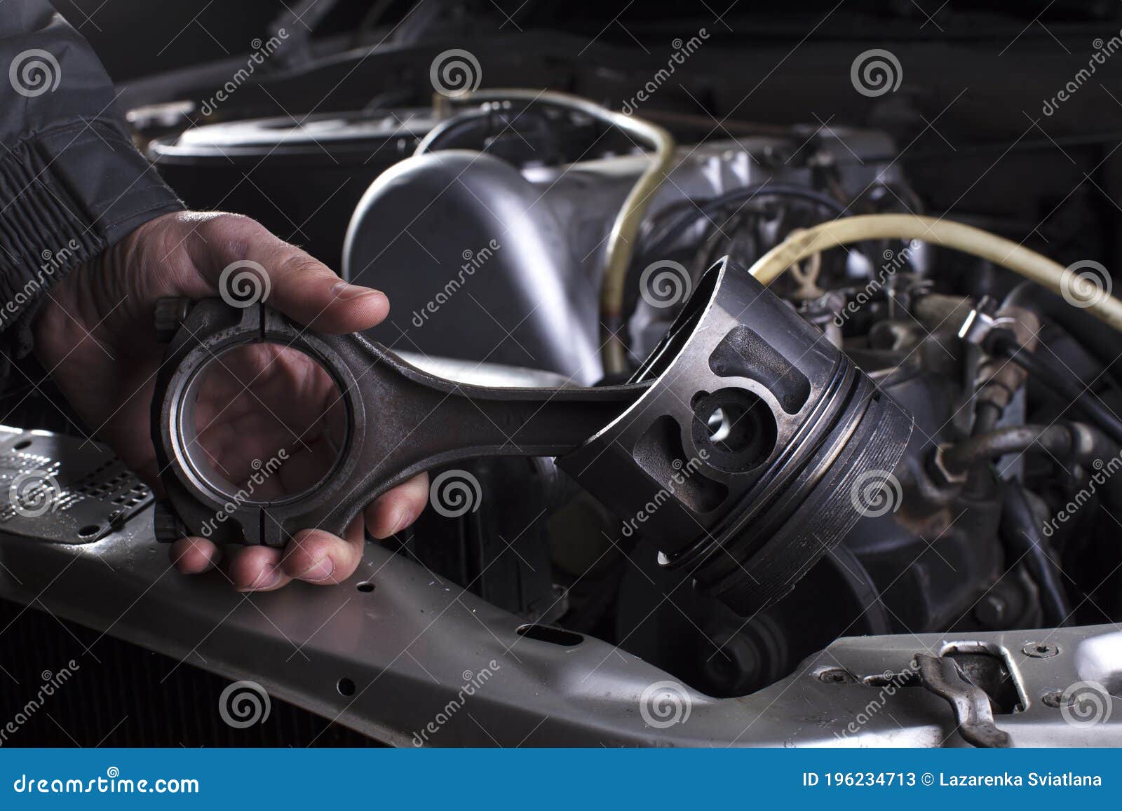 Car engine maintenance. stock image. Image of maintenance - 196234713