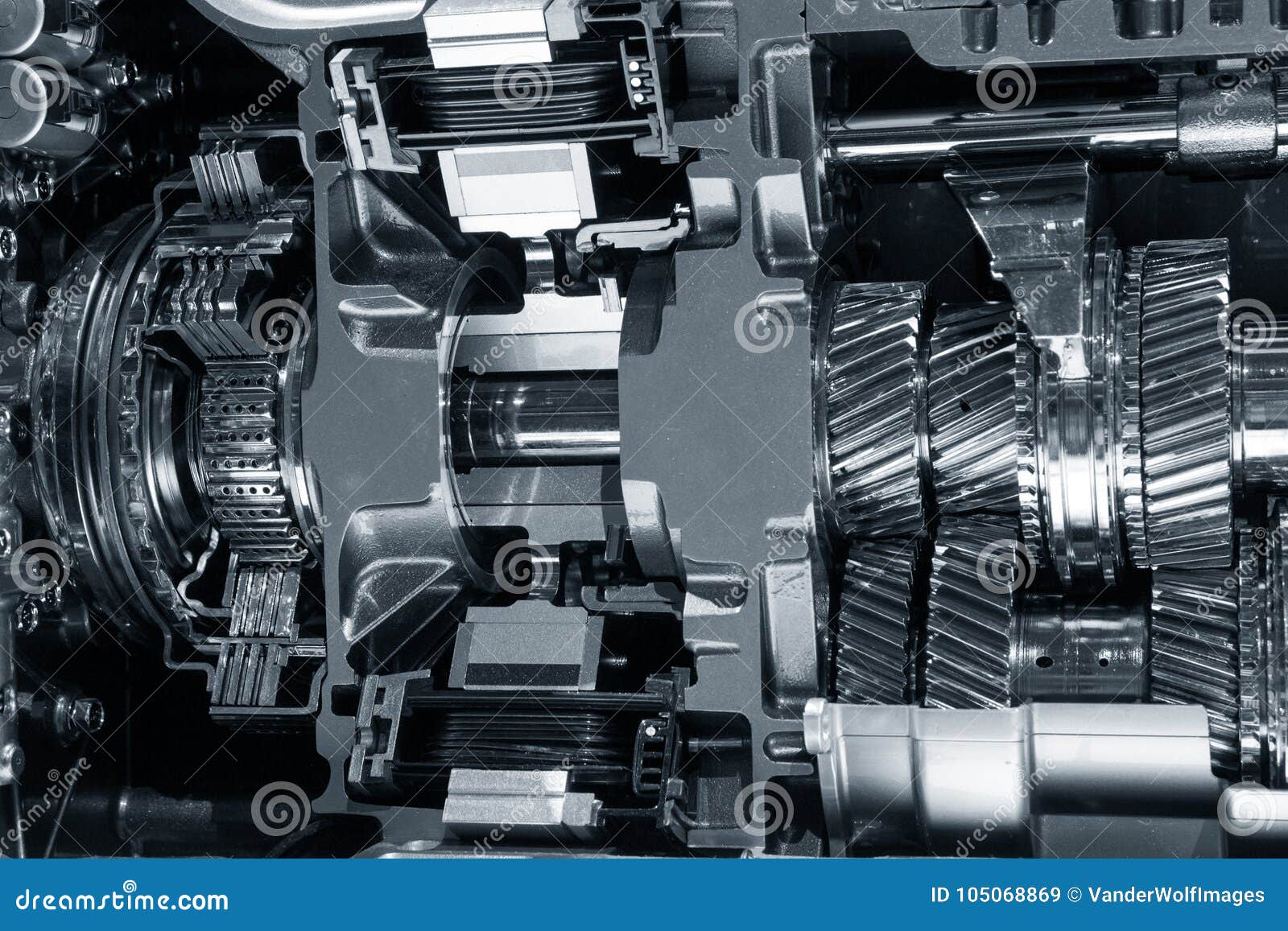 Engine interior cog wheels stock image. Image of crankshaft - 105068869