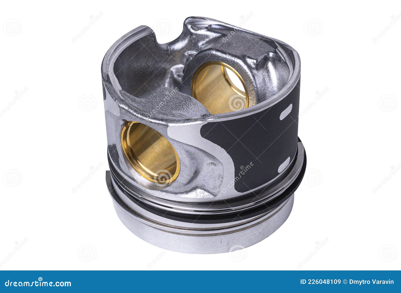 Car Engine New Piston Isolated Stock Image - Image of industry ...