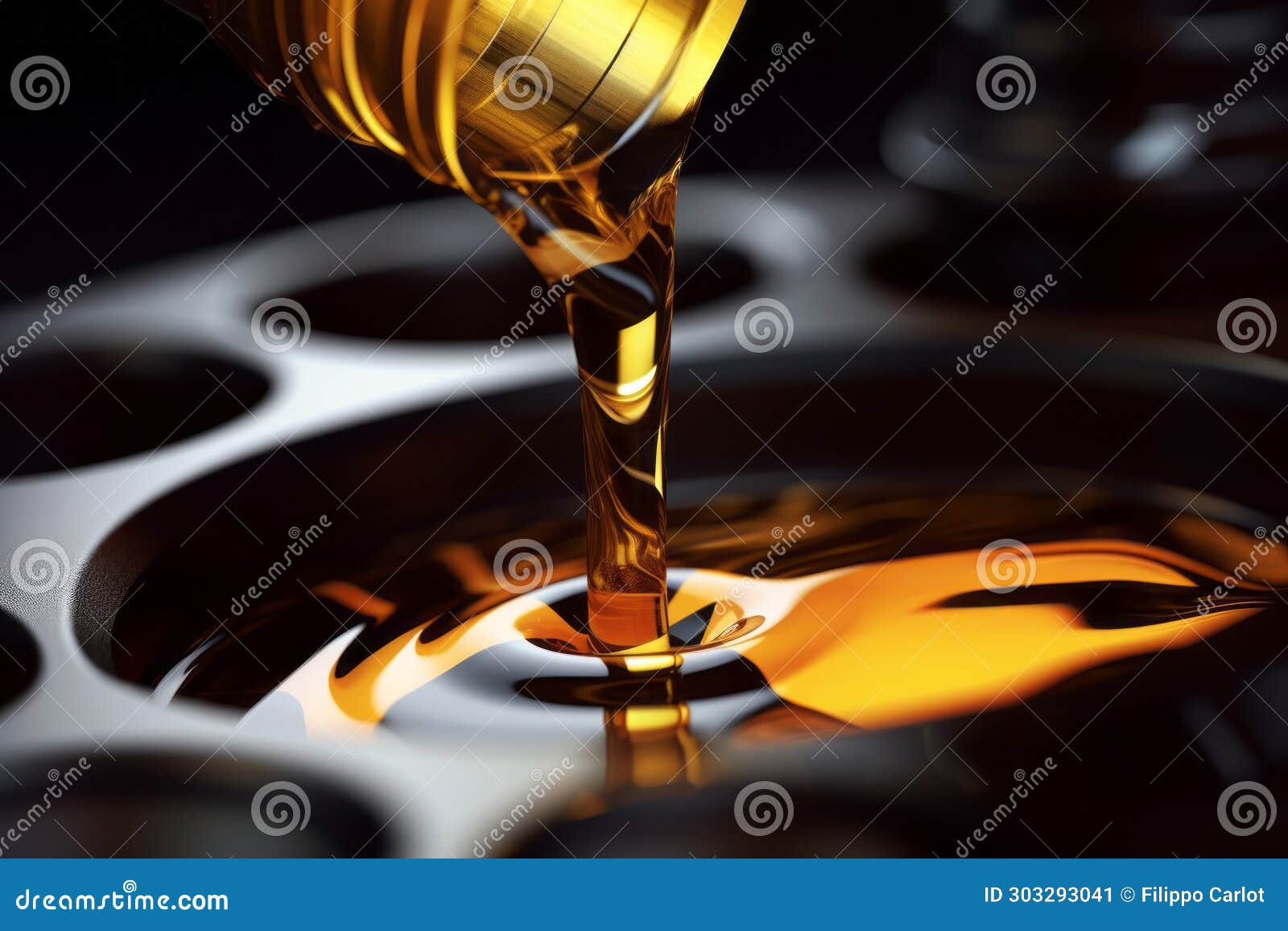 Car Engine Oil Change Service Stock Illustration - Illustration of ...