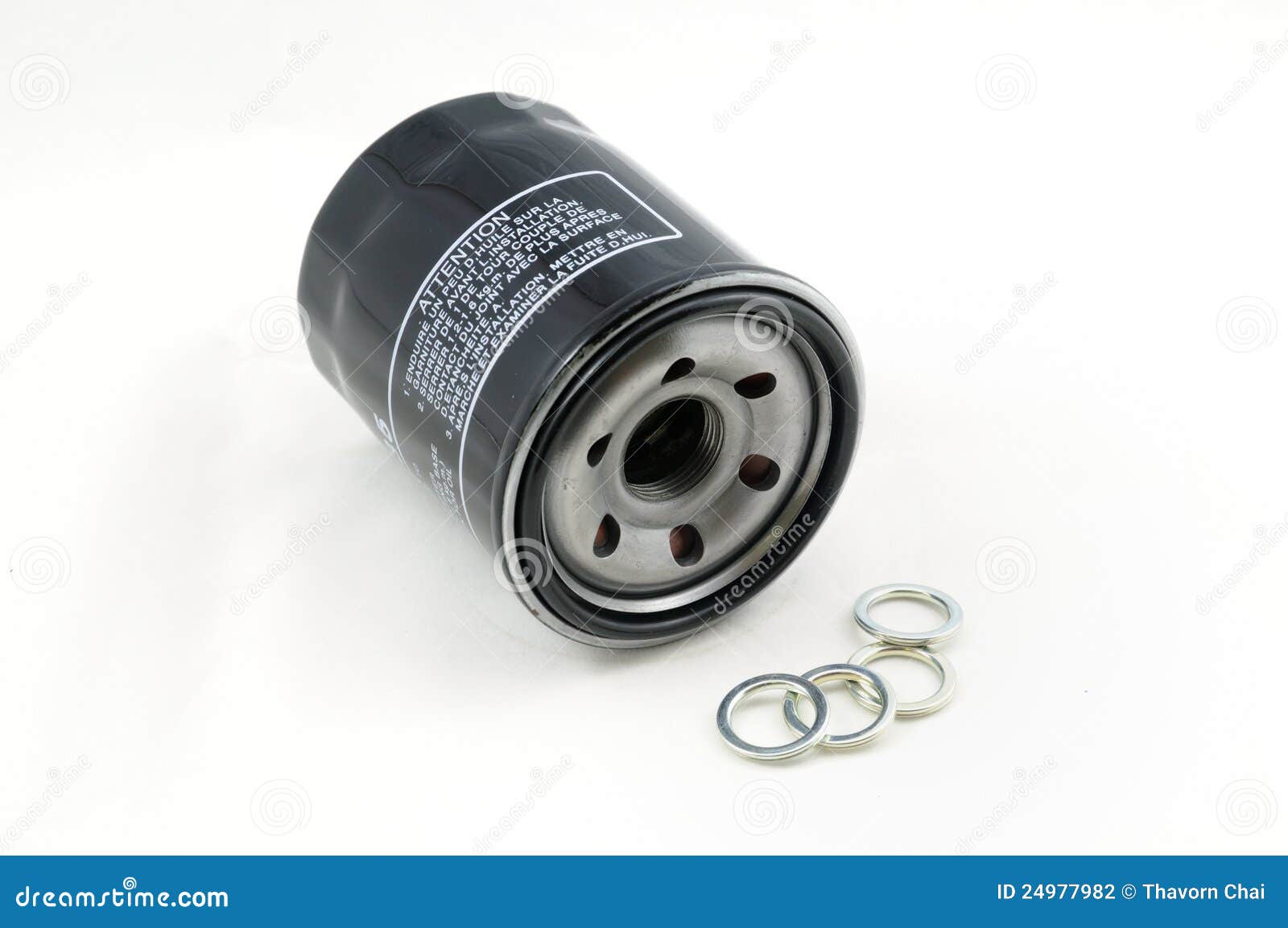 Car engine oil filter stock photo. Image of piece, clean - 24977982
