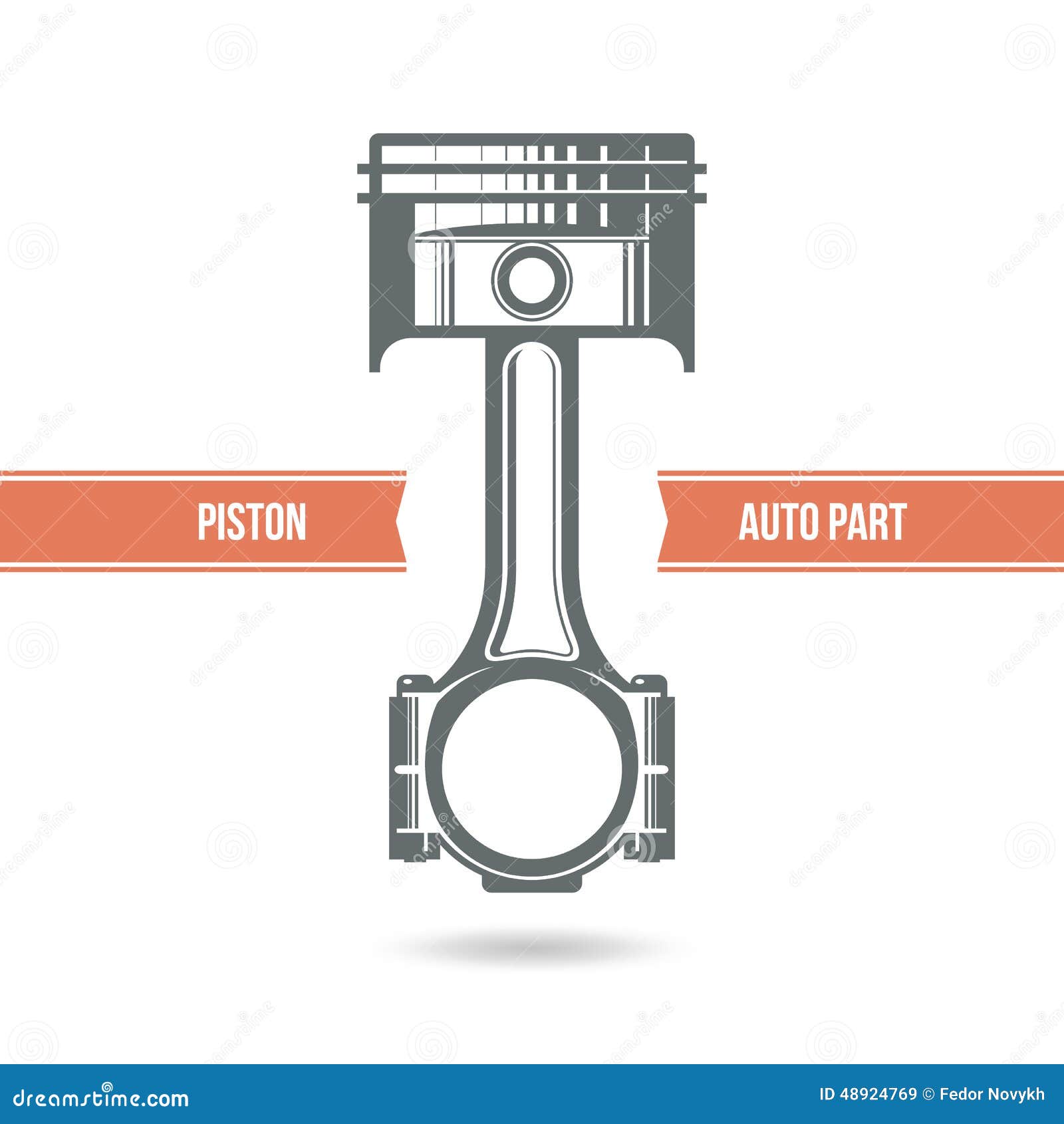 Car engine piston stock vector. Illustration of graphic - 48924769